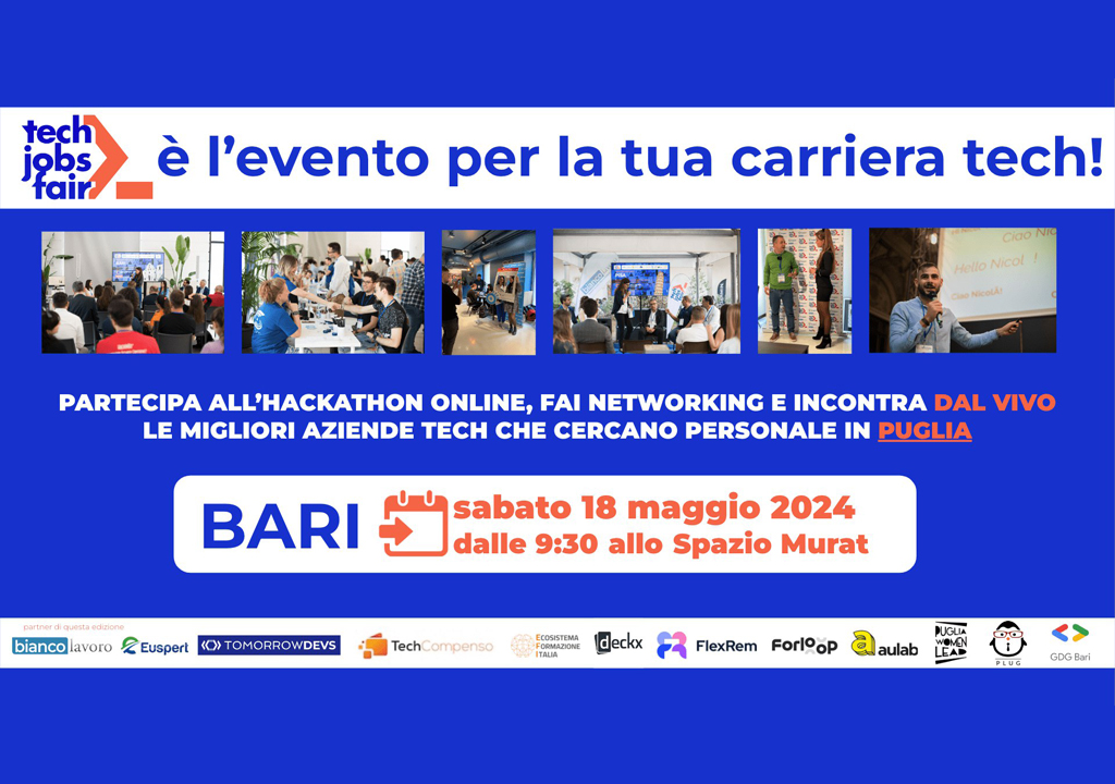 Tech Jobs Fair 2024 Bari | AlmavivA